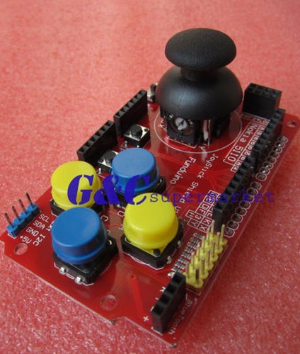 JoyStick Keypad Shield PS2 Gamepads for Arduino nRF24L01 Nokia 5110 LCD ...