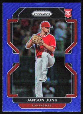 2022 Prizm Blue Prizms Janson Junk Los Angeles Angels #139 | eBay