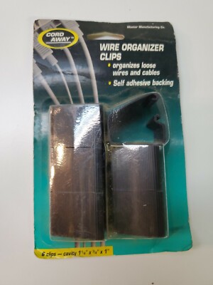 New Cord Away Wire Organizer 6 Clips (B8n) | eBay