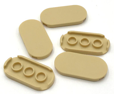 Lego 5 New Tan Tiles Round 2 x 4 Oval Pieces | eBay