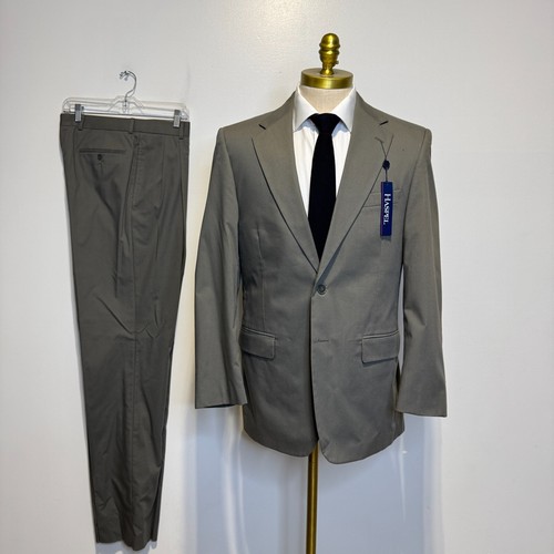 Haspel Suit 40R 34W Mens Solid Brown Cotton Blend NWT | eBay