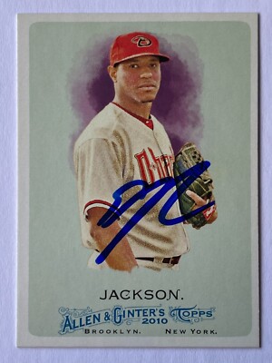 Edwin Jackson Signed Topps #5 2010 Card Arizona Diamondbacks Auto MLB ...