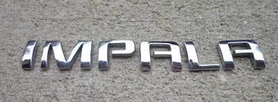 Chevrolet Chevy Impala trunk emblem badge decal letters OEM Stock ...