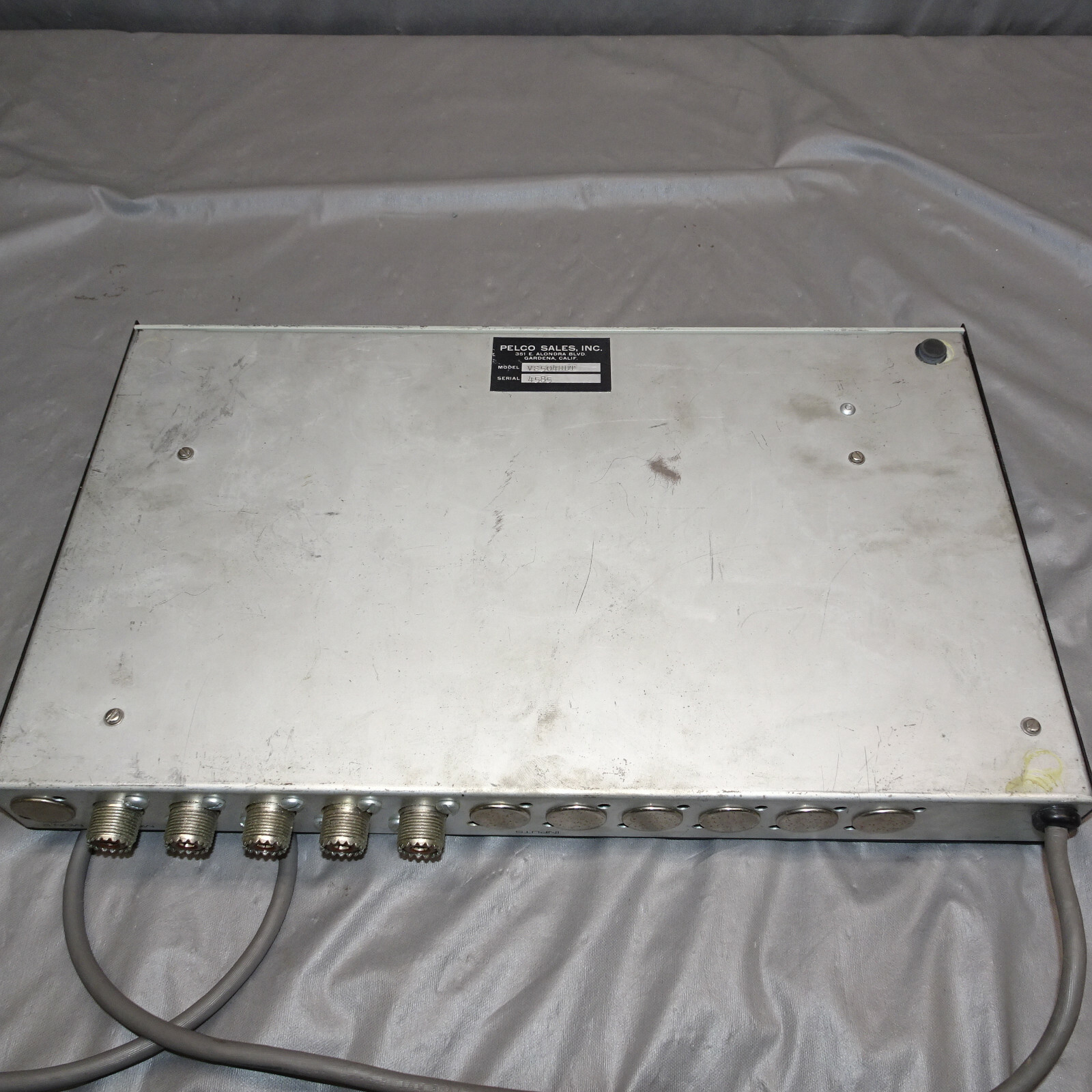 Vintage PELCO SEQUENTIAL SWITCHER VS504HDT Video Camera Monitor ...