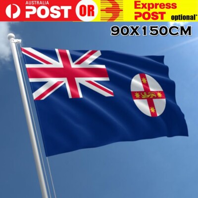 90 x 150cm New South Wales Flag Large NSW State Heavy Duty Australian ...
