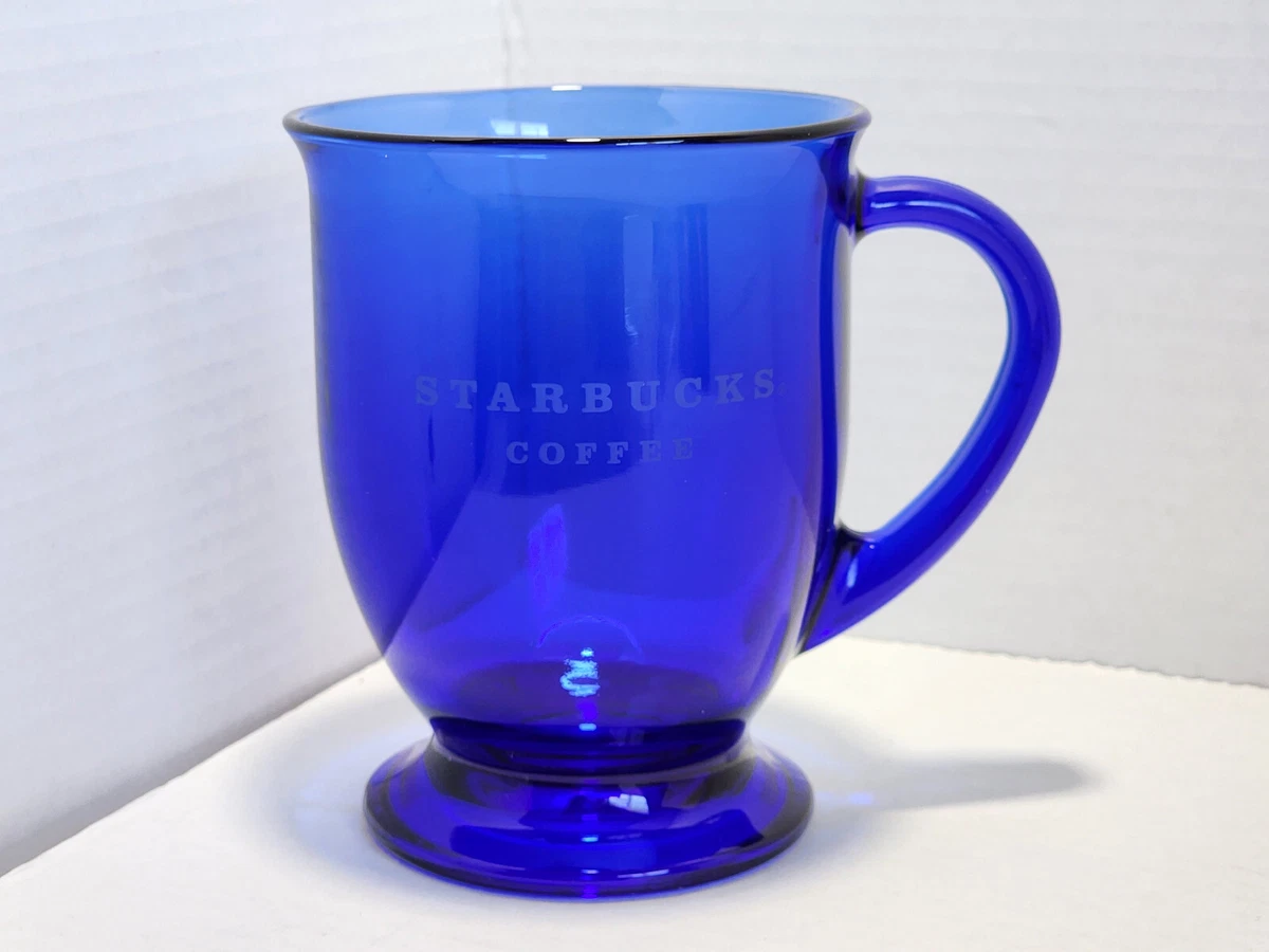 Blue Glass Coffee Cups