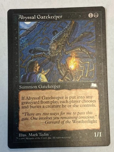 Abyssal Gatekeeper - Magic the Gathering MTG Weatherlight Single Card ...