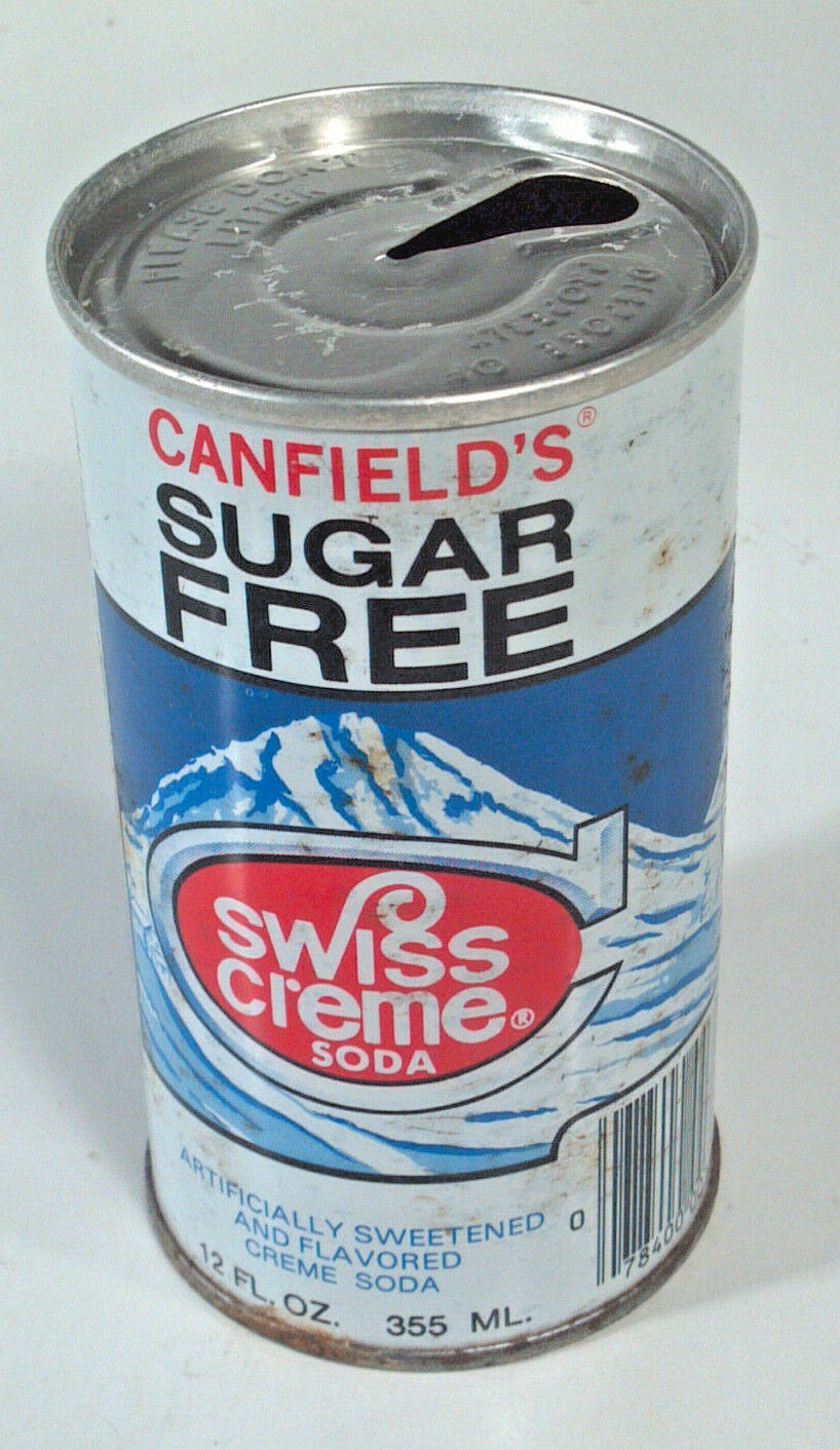 Vintage Canfield's Swiss Creme Soda Pop Can 12oz Straight Steel Chicago ...