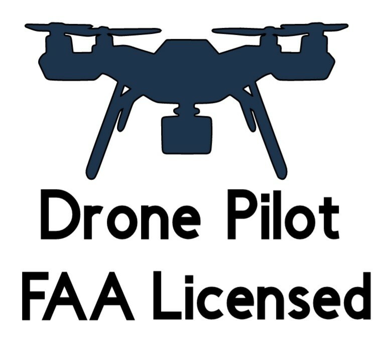 Drone FAA Licensed Pilot Vinyl Diecut Decal Outdoor Permanent Fade ...