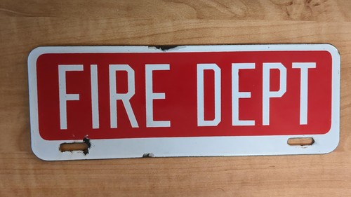 Vintage Metal Sacramento California Fire Department License Plate Frame ...