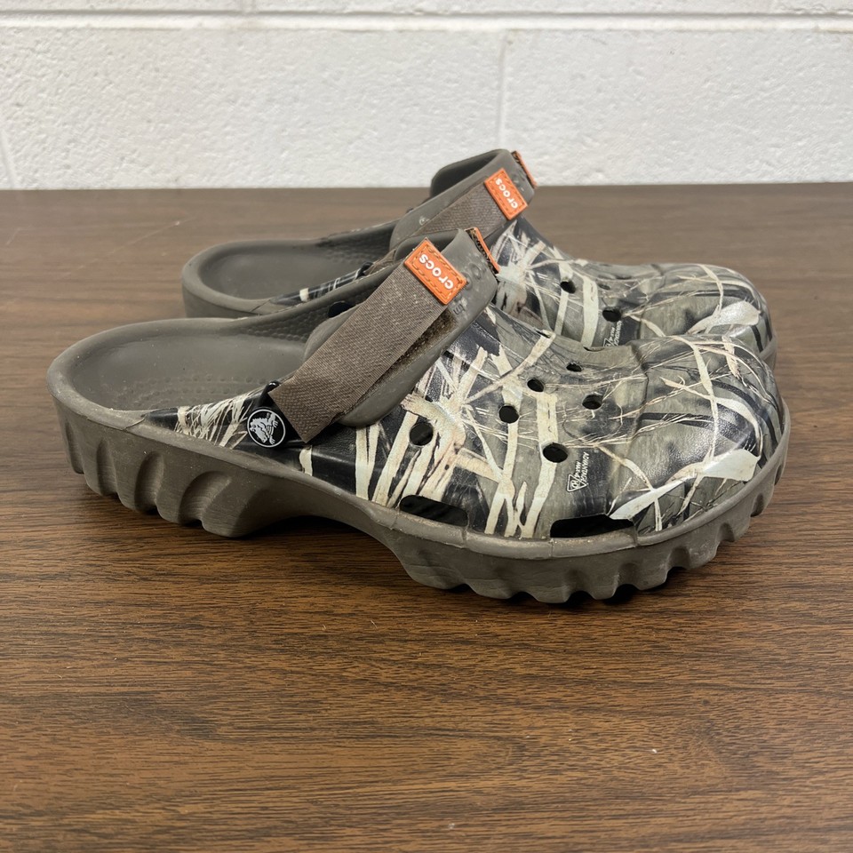 Crocs Realtree Edge All-Terrain Camouflage Shoes Camo Clogs Mens 10 ...