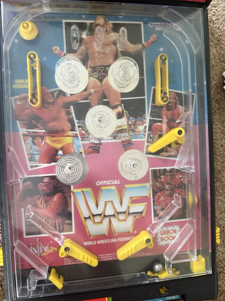 WWF WWE Vintage 1991 Electronic Power Pinball Game Hogan Ultimate ...