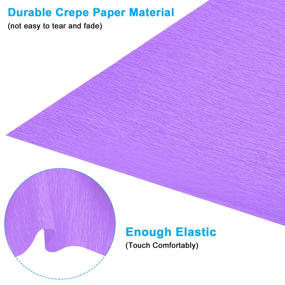 8.2ft Crepe Paper Roll, 2 Roll 20" Width Paper Streamer Sheet, Light ...