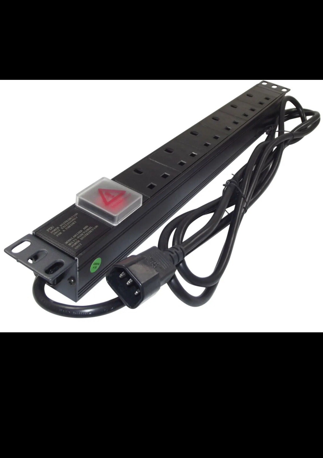 6 way UK PDU to 3M IEC C14 / UPS PLUG 1U 19' | Grelly UK