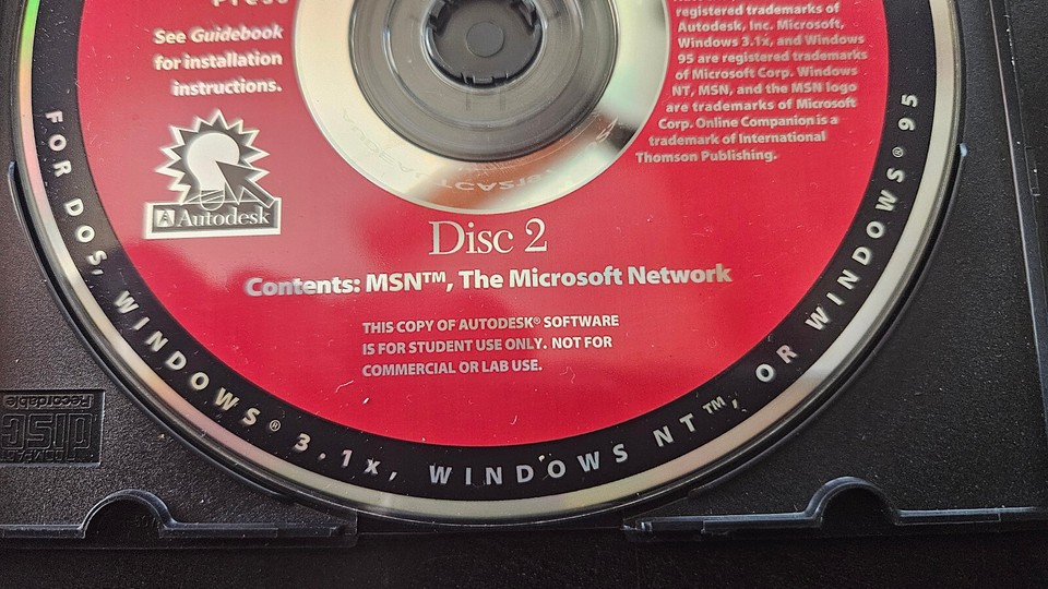 AutoCAD R13 R13c4a & Autovision R2c4a Software w/ Install Key | eBay