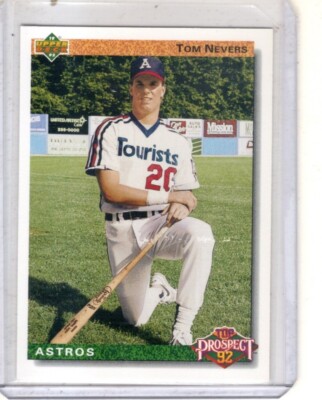 1992 Upper Deck - Top Prospect #53 Tom Nevers Houston Astros baseball ...