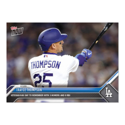 Trayce Thompson 3 HRs 8 RBI - 2023 MLB TOPPS NOW Card 27 On Hand | eBay