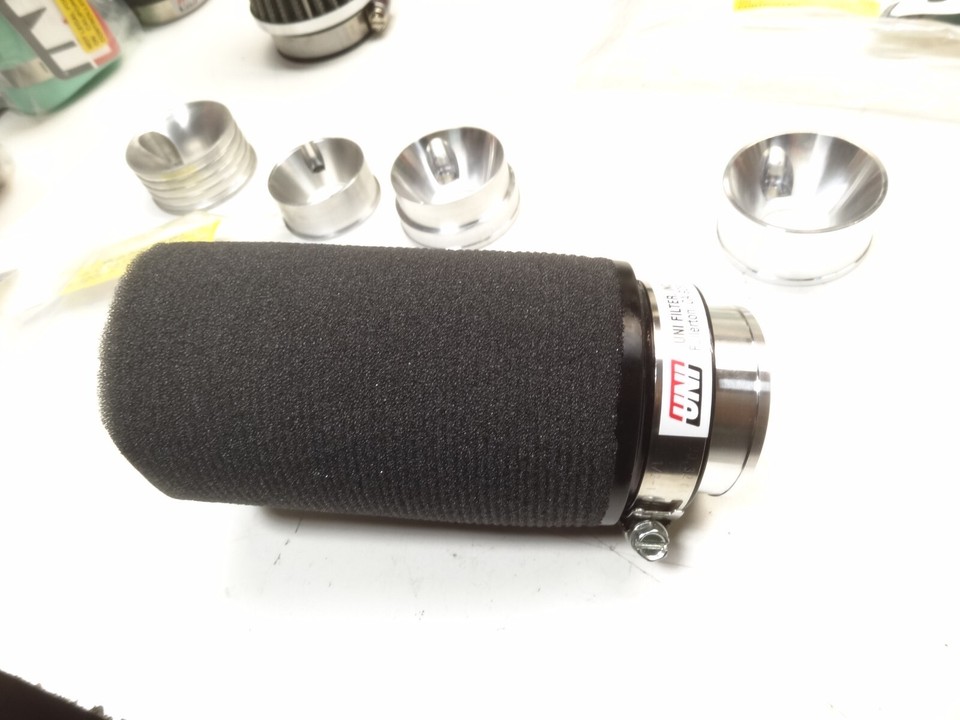 Black UNI Filter for Stihl ms440 044 velocity stack Cold air intake ...