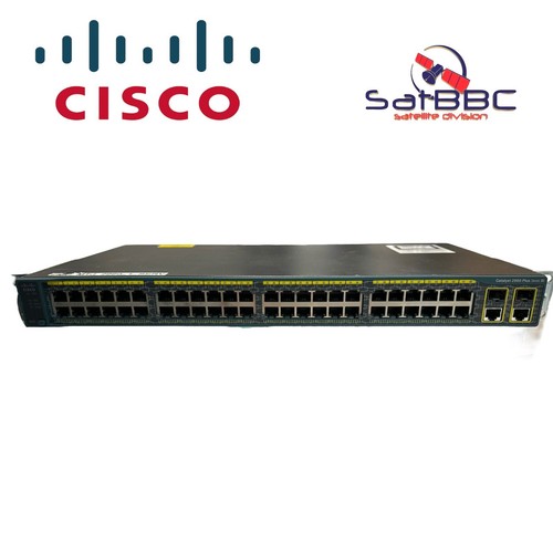 Cisco WS-C2960+48TC-S - Cisco 48 x Ports RJ-45 + 2 x SFP Network Switch ...
