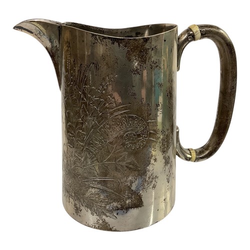 Antique Victorian Sterling Silver & Bone 1891 Pitcher Walker & Hall ...