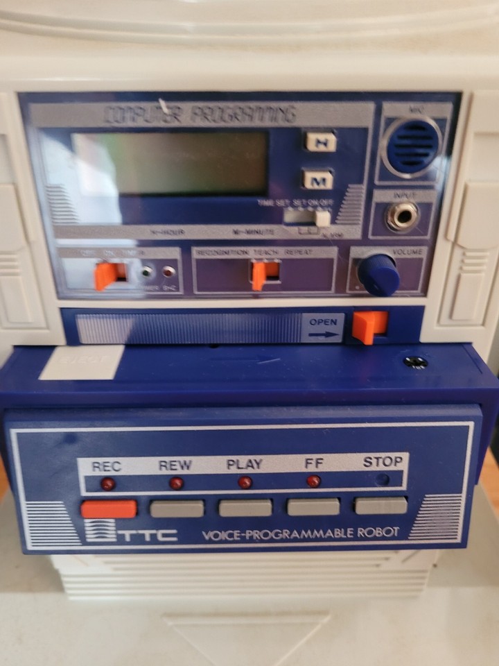 Vintage Hearoid Tomy Omnibot Robot Japan Voice Command Module Tray ...