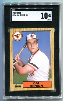 1987 Topps Cal Ripken Jr. #784 SGC 10 GEM MINT HOF ORIOLES 💎 | eBay