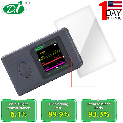 LCD Window Tint Meter Door Car Solar Film Transmission Meter VLT IRR ...