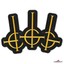 Ghost BC Golden Grucifix Cross Symbol with Pattern Band Embroidered ...