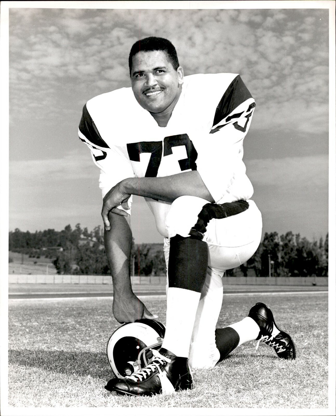 JT11 1971 Original Vic Stein Photo CHARLEY COWAN LOS ANGELES RAMS NFL ...