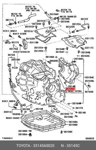 Genuine OE gasket, transaxle case, 3514560020 for TOYOTA 35145-60020 | eBay