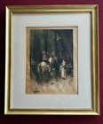 Meissonier's Remarque Proof Silk Etching The Halt • 1876 Engraved by A ...