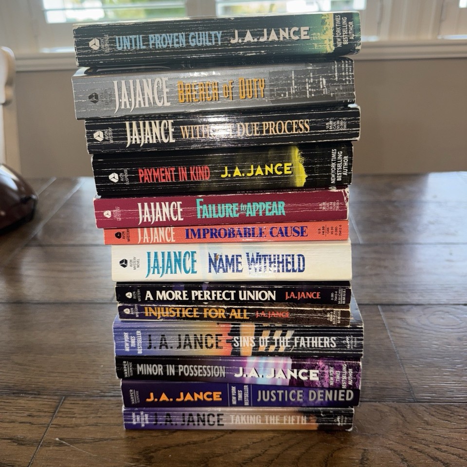 J.A. Jance lot of 13 different paperback books from the J.P. Beaumont ...