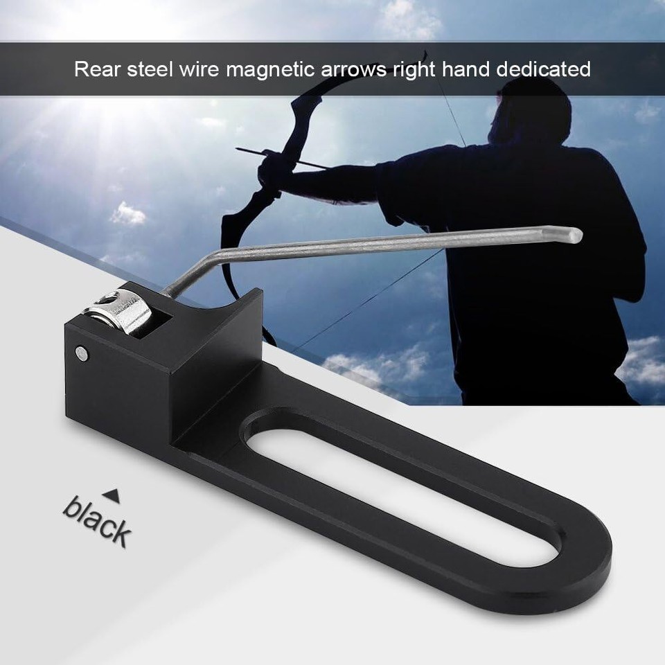Professional Magnetic Arrow Rest Recurve Bow Archery Aluminum Right ...