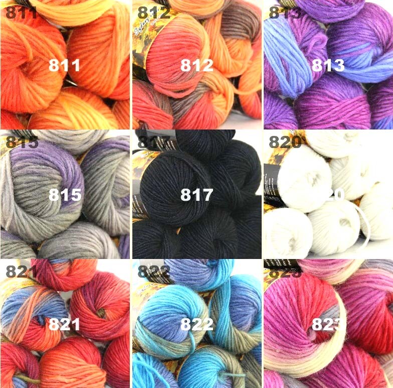 SALE 3BallsX50gr Warm Colorful Rugs Knitting Wool Blankets Crocheted ...