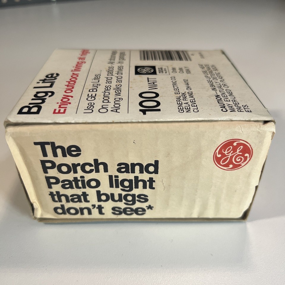 1 - Pack Of 2 VTG GE General Electric Bug Lite Yellow 100 Watt Light ...