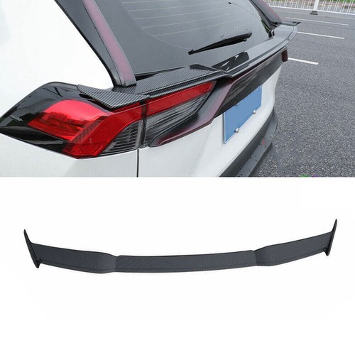 For Toyota RAV4 2019-2023 Carbon Fiber Rear Boot Spoiler Wing Lip Flap ...