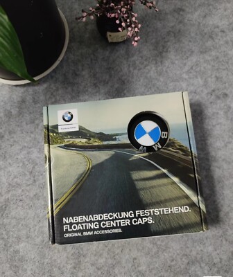 4 BMW 36122455268 NEW BMW GENUINE FLOATING WHEEL CENTER COVER HUB CAPS ...