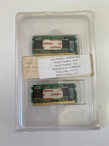Compaq 004994-001 8 MB (2x4MB) Memory Modules FRU 218070-001 | eBay ...