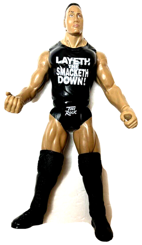 WWE - Action Figure - The Rock - Layeth The Smacketh Down! - Jakks ...
