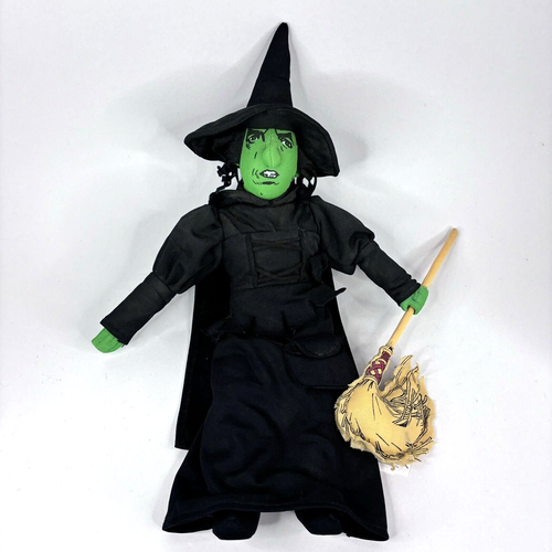 Wicked Witch of the West Doll Plush Wizard of Oz Halloween Broomstick ...