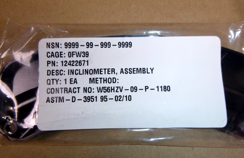 FMTV LMTV MTV M1083 INCLINOMETER PARTS KIT 57K4375, 57K2036 , 2540-01 ...