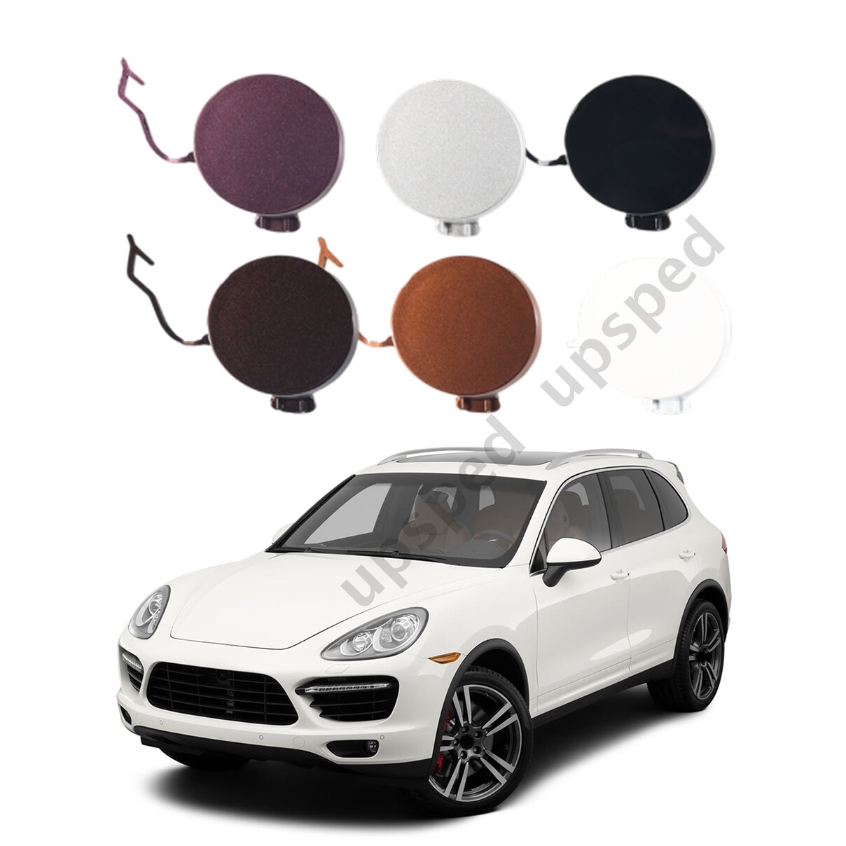 Front Bumper Tow Hook Eye Cover Cap For Porsche Cayenne 2011-2014 ...