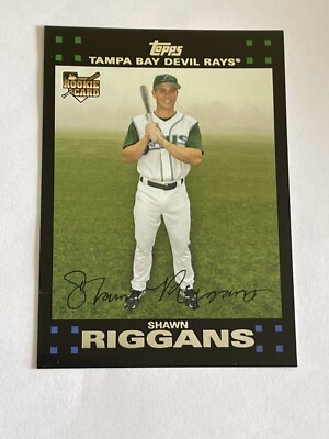 TOPPS 2007 MLB SHAWN RIGGANS #274 CATCHER DEVIL RAYS ROOKIE BASEBALL ...