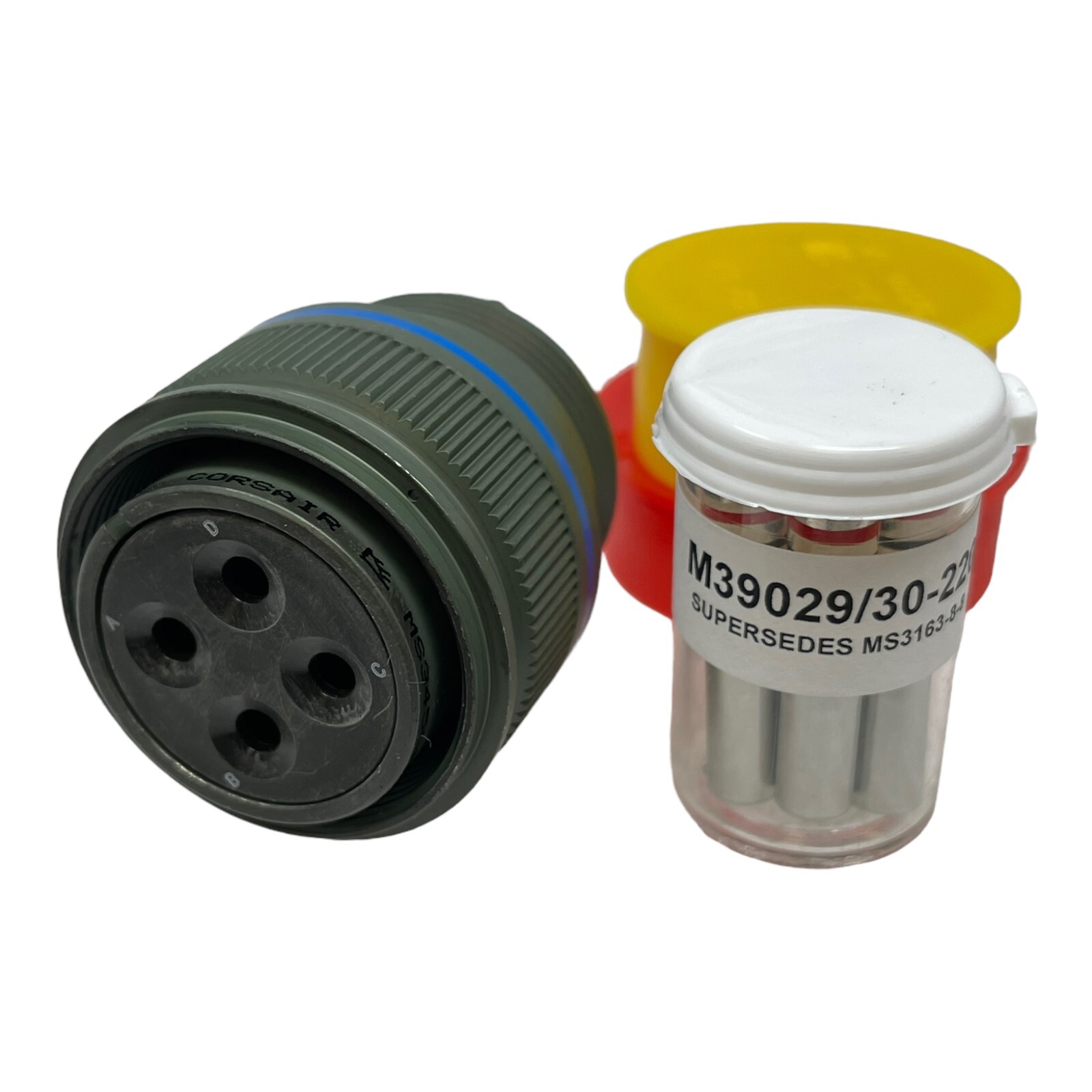 CORSAIR MS3456W22-22S CONNECTOR w/M39029/30-220 CONTACT SETNOS NEW OLD ...