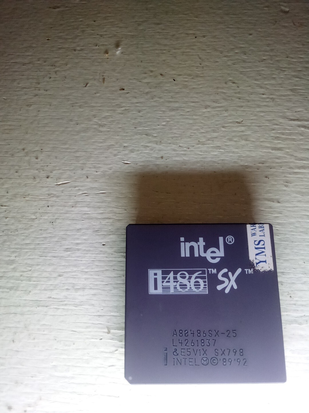 Vintage Intel Pentium i486 25 CPU processor A80486SX-25 | eBay