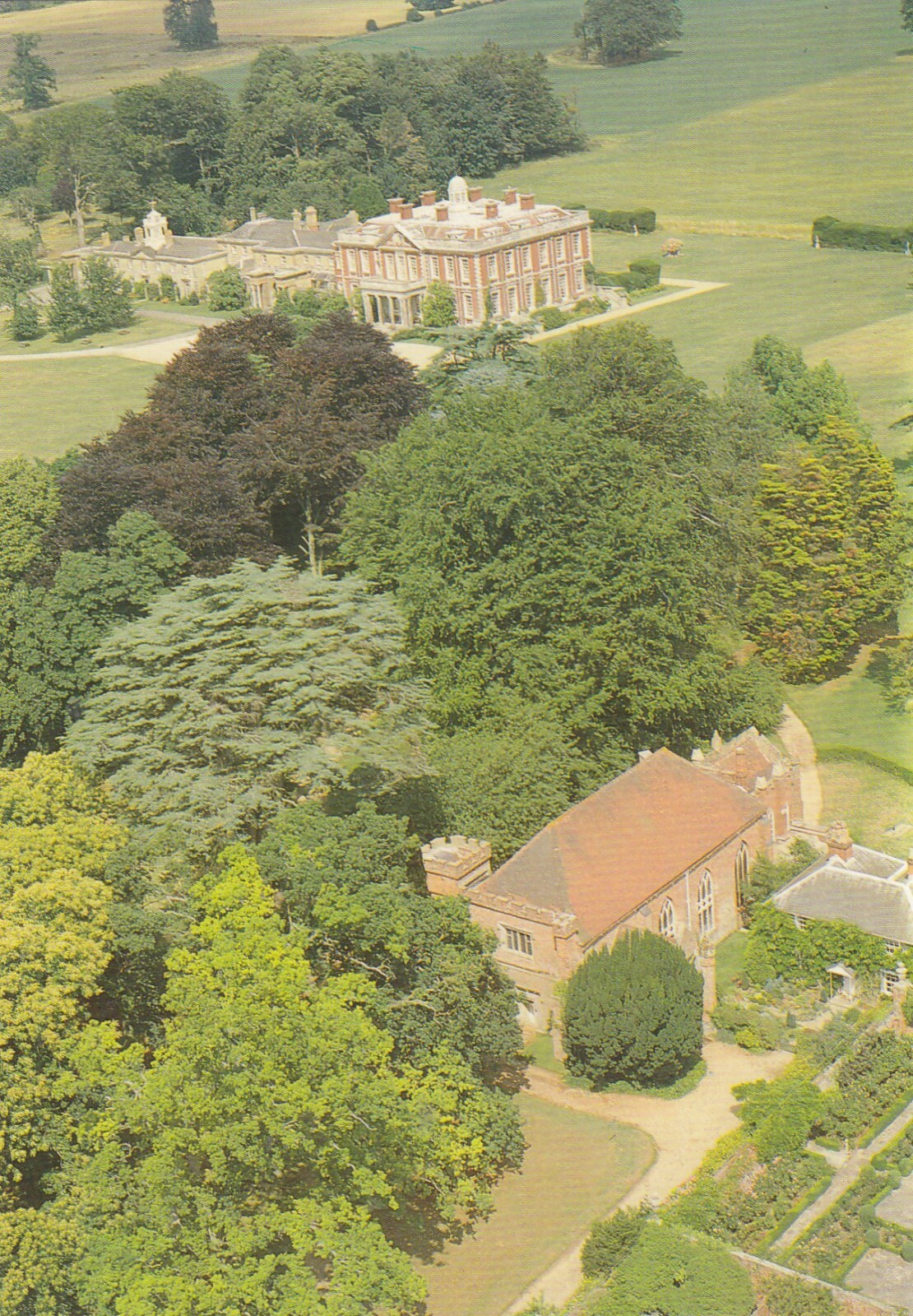 Postcard Stansted Park Rowlands Castle Hampshire Aerial View | eBay UK