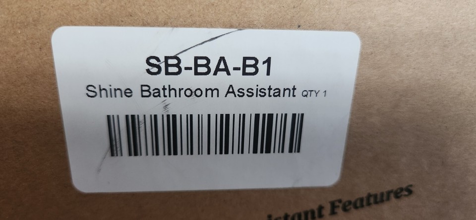 Shine Bathroom Assistant SBBAB1 & Tank Mounting Kit Both New In Box | eBay