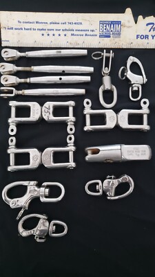Lot of Sailboat Standing and Running Rigging, Deck Hardware. | eBay