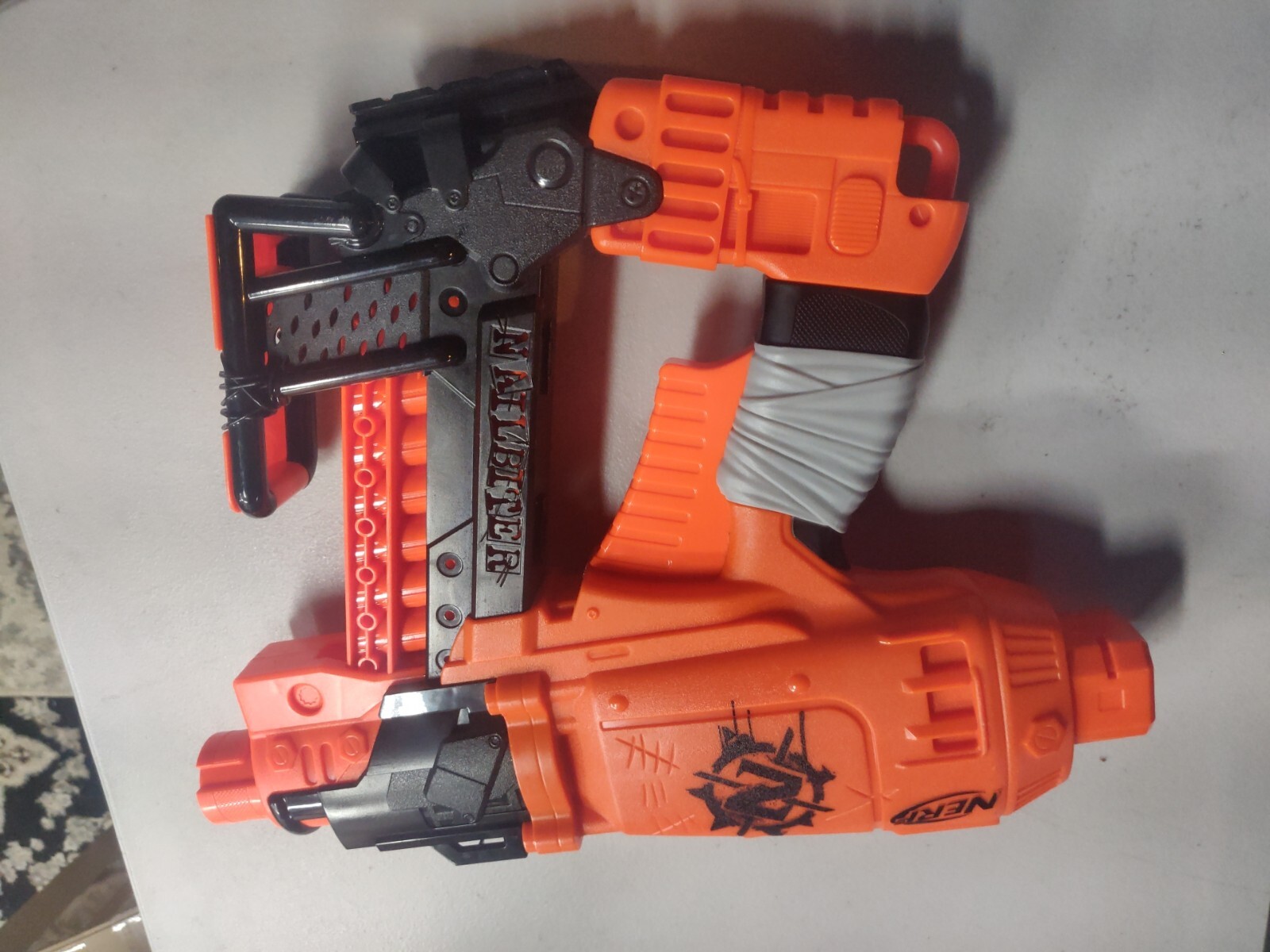Nerf Zombie Strike Nailbiter Zoom & Doom Blaster Dart Gun No Darts | eBay