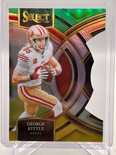 2023 Panini Select Football Red & Yellow Premier Die-Cut George Kittle ...